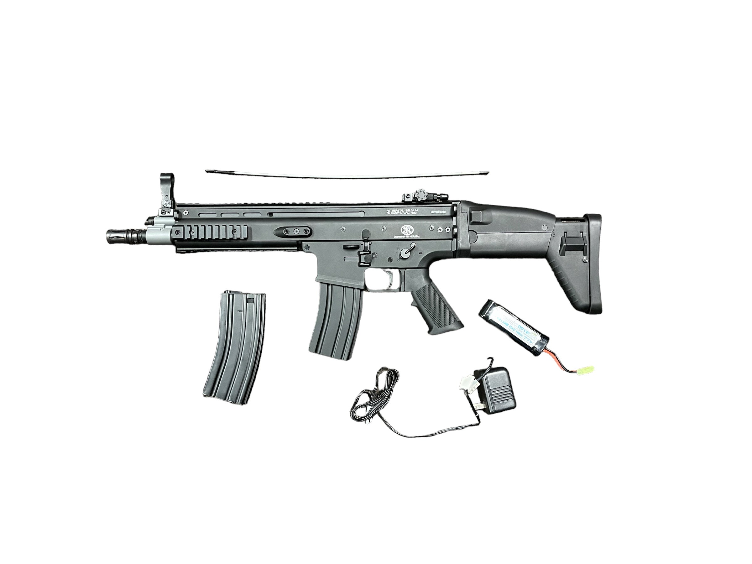 Used FN Herstal Licensed Full Metal SCAR-L Airsoft AEG Rifle by Cyberg ...