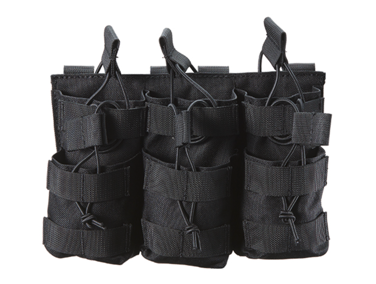 AR/AK 6 Pouch Magazine Holder Open-Top Triple Tactical Stacker Mag Pou ...