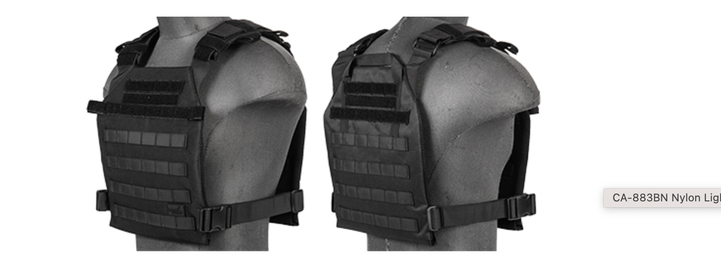 Nylon Lightweight Tactical Vest – Airsoft Armory