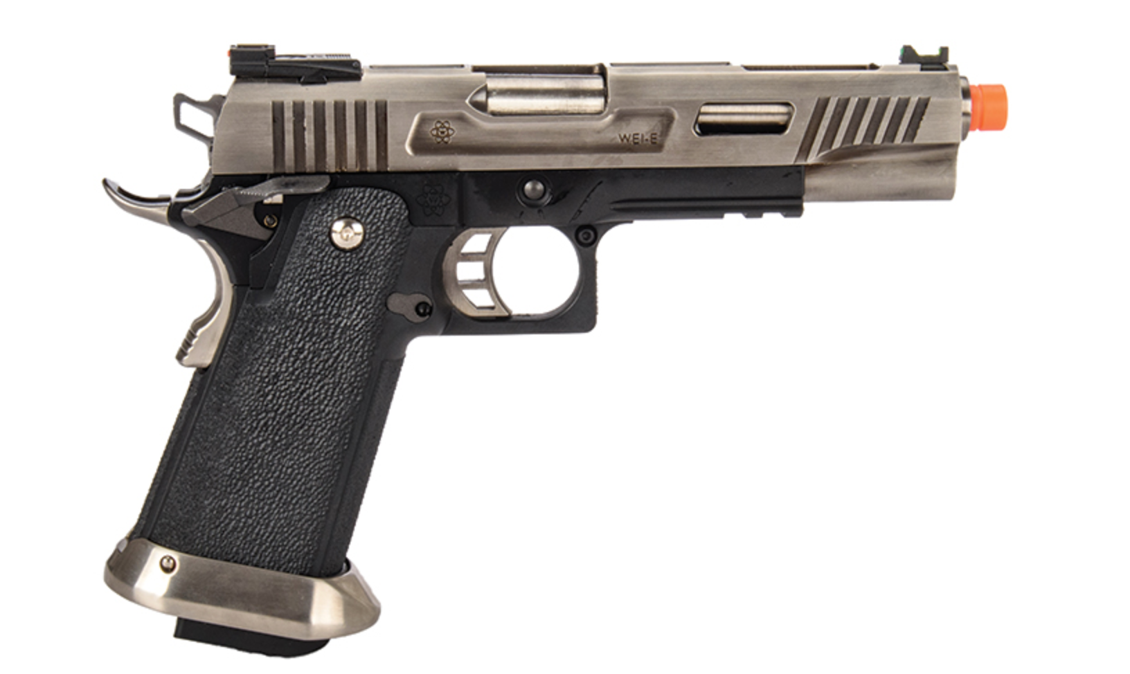 WE Tech Hi-Capa 5.1 T-Rex Full Auto GBB Competition Pistol (Silver ...